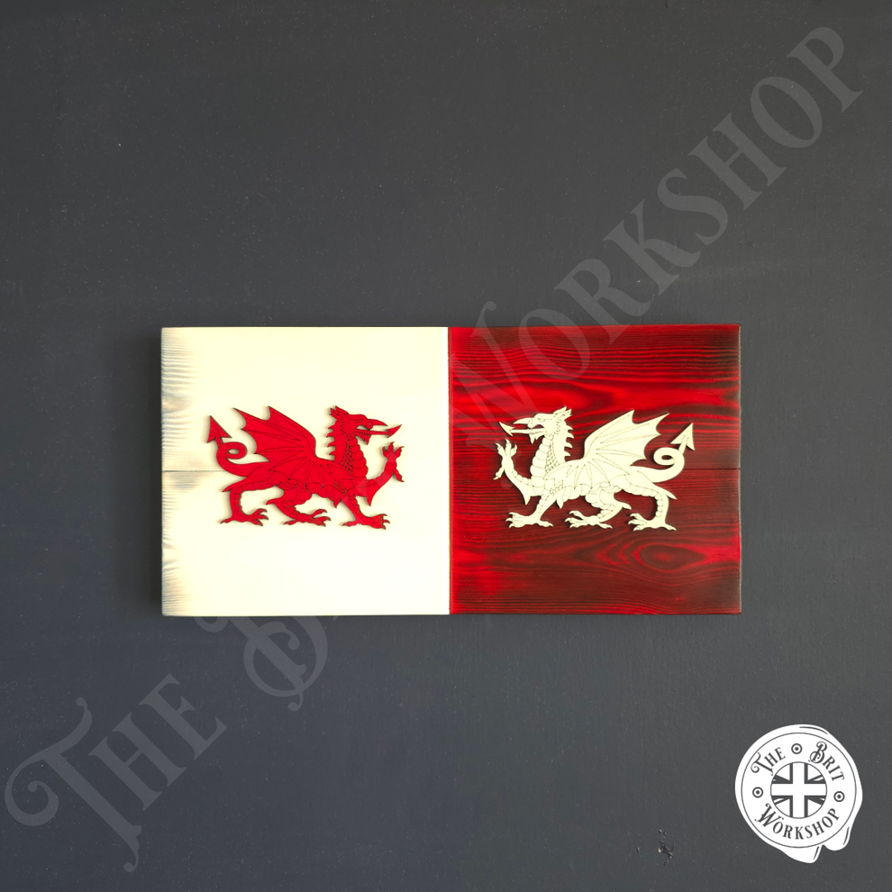 Small Old Welsh & English Dragon Flag – The Brit Workshop