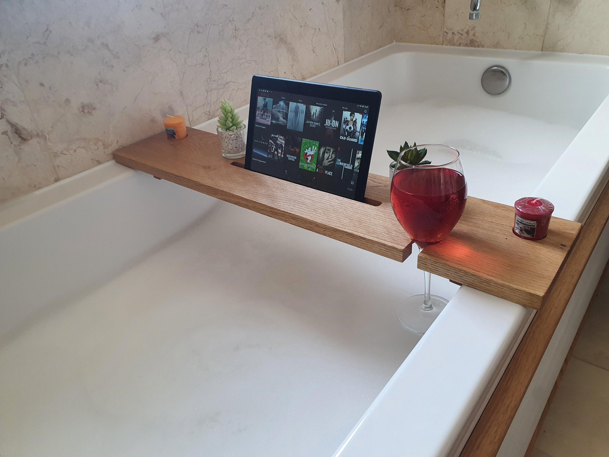 Solid oak bath bridge – The Brit Workshop